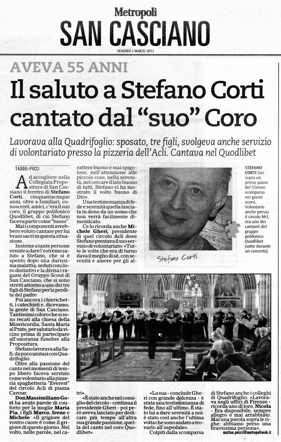 Archivio News - Coro Quodlibet